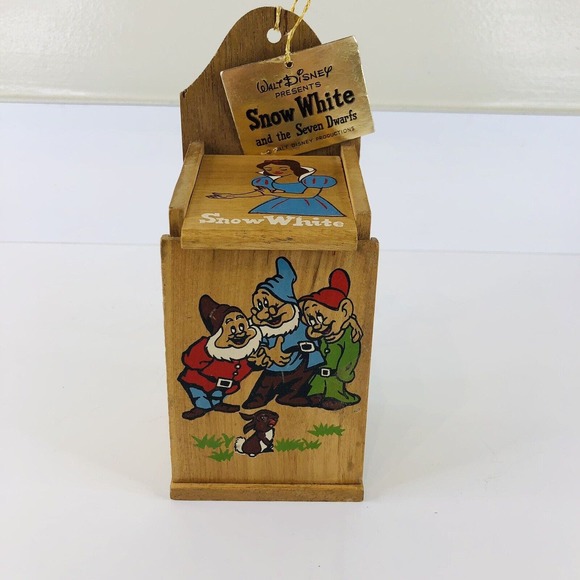 Disney | Other | Vintage Disney Snow White The 7 Dwarfs 7 Wooden Wall ...